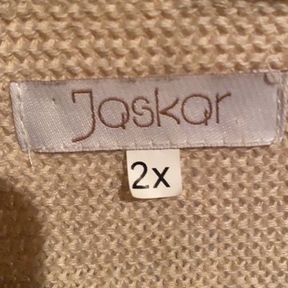 Jaskar | Jackets & Coats | Jaskar Tiefront Knit Jacket With Appliqu ...
